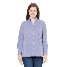 Ulla Popken Trachtenbluse in lila | Gr.: 42-44