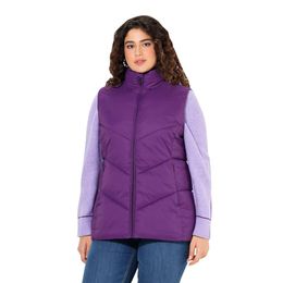 Ulla Popken Steppweste in violett | Gr.: 54-56