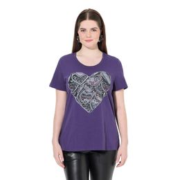 Ulla Popken Shirt in iris | Gr.: 62/64