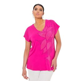 Ulla Popken Shirt in pink | Gr.: 58-60