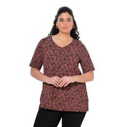 Ulla Popken Shirt in koralle | Gr.: 58-60