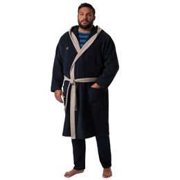 Men Plus Bademantel in navy blau | Gr.: 4XL