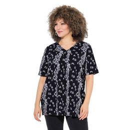 Ulla Popken Longsleeve in schwarz | Gr.: 50-52