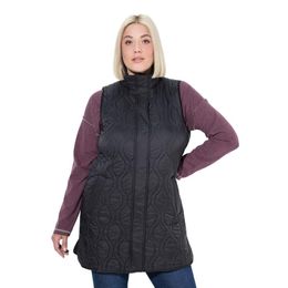 Ulla Popken Weste in schwarz | Gr.: 46-48