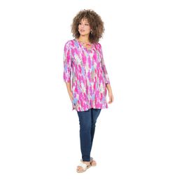Ulla Popken Longshirt in k&uuml;hles pink | Gr.: 46-48
