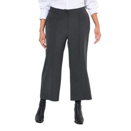 Ulla Popken Culotte in anthrazit melange | Gr.: 44 - Normalgr&ouml;&szlig;e