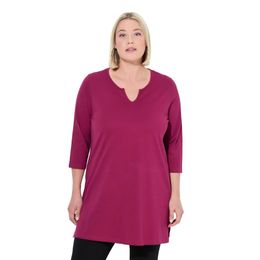 Ulla Popken Longshirt in bordeaux | Gr.: 58-60