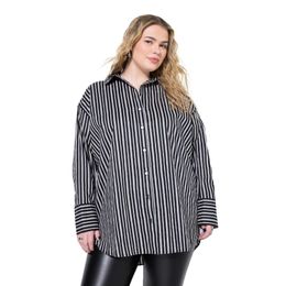 Studio Untold Hemdbluse in schwarz | Gr.: 46-48