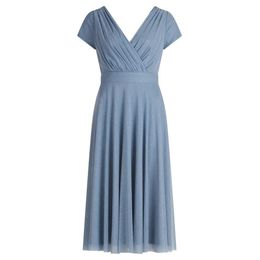 Vera Mont Cocktailkleid im Glitzer-Look in Light Blue/Grey | Gr.: 38