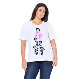 Ulla Popken Shirt in schneeweiß | Gr.: 62/64