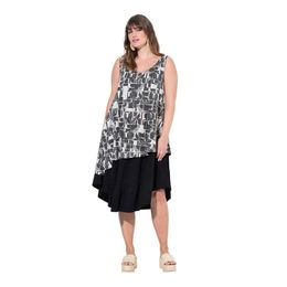 Ulla Popken Jerseykleid in schwarz | Gr.: 46-48