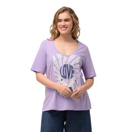 Ulla Popken Shirt in lavendel | Gr.: 46-48