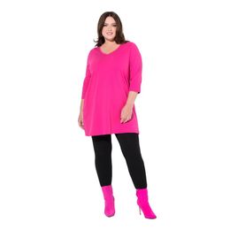 Ulla Popken Longshirt in fuchsia pink | Gr.: 50-52