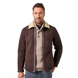 JP1880 Lederjacke in dunkelbraun | Gr.: 5XL