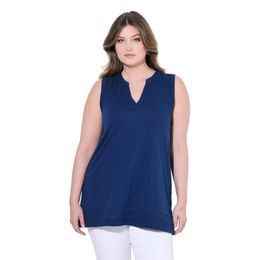 MIAMODA Strick-Top in dunkelblau | Gr.: 46