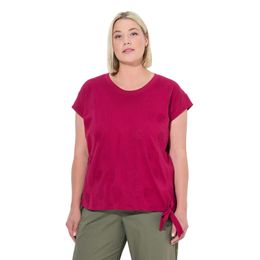 Ulla Popken Strick-Top in dunkle himbeere | Gr.: 46-48