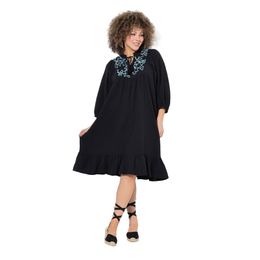 Ulla Popken Kleid in schwarz | Gr.: 46-48