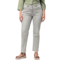 Ulla Popken Jeans in light grey denim | Gr.: 42 - Normalgr&ouml;&szlig;e