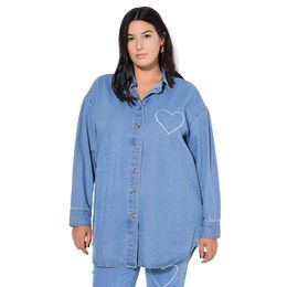 Studio Untold Hemdbluse in blue denim | Gr.: 54-56