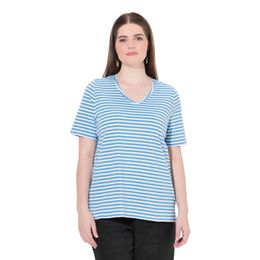 Ulla Popken Shirt in himmelblau | Gr.: 58-60