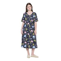 Ulla Popken Midikleid in marine | Gr.: 46-48