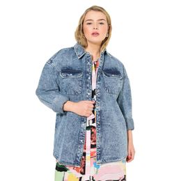 Studio Untold Hemdbluse in blue denim | Gr.: 46-48