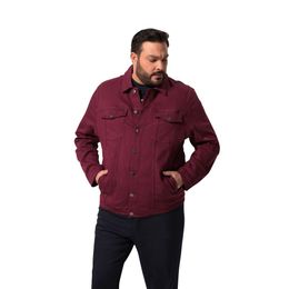 Men Plus &Uuml;bergangsjacke in bordeauxrot | Gr.: 80/84