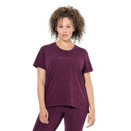Ulla Popken Shirt in traubenrot | Gr.: 42-44