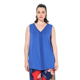Ulla Popken Strick-Top in stahlblau | Gr.: 54-56