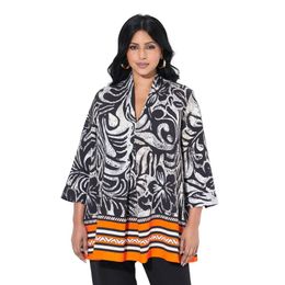 Ulla Popken Tunika in schwarz | Gr.: 50-52