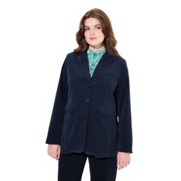 Ulla Popken Blazer in marine | Gr.: 44 - Normalgr&ouml;&szlig;e