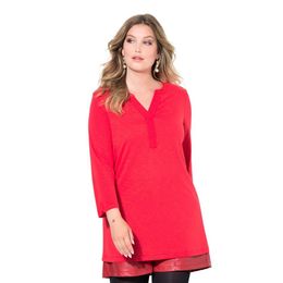 MIAMODA Shirt in neon rot | Gr.: 50