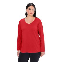 Ulla Popken Shirt in salsa | Gr.: 62/64