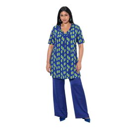 Ulla Popken Longshirt in blauviolett | Gr.: 46-48