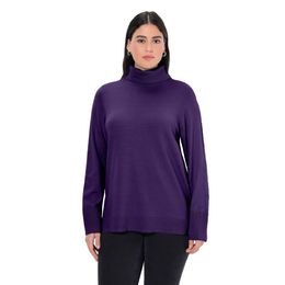 Ulla Popken Pullover in tiefes violett | Gr.: 54-56