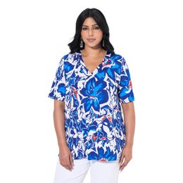 Ulla Popken Shirt in kobaltblau | Gr.: 42-44