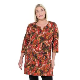 Ulla Popken Longshirt in schwarz | Gr.: 66-68