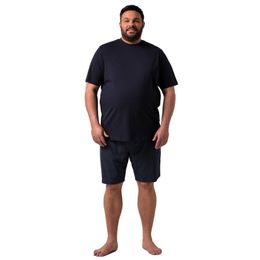 Men Plus Langer Schlafanzug in navy blau | Gr.: L