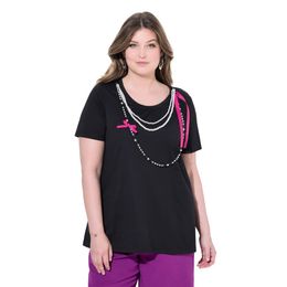 MIAMODA Shirt in schwarz | Gr.: 52