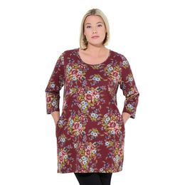 Ulla Popken Longshirt in bordeaux | Gr.: 54-56