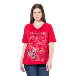Ulla Popken Shirt in salsa | Gr.: 62/64