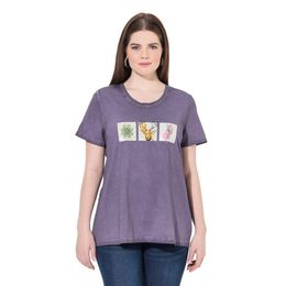 Ulla Popken Shirt in lila | Gr.: 42-44