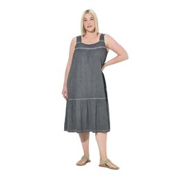 Ulla Popken Midikleid in graphitgrau | Gr.: 46-48