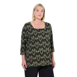 Ulla Popken Longshirt in schwarz | Gr.: 58-60