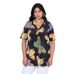 Ulla Popken Shirt in schwarz | Gr.: 46-48
