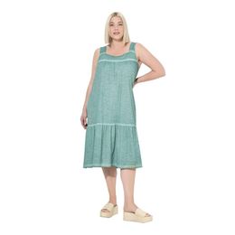 Ulla Popken Midikleid in helles moosgrün | Gr.: 58-60