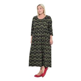 Ulla Popken Kleid in olivgrau | Gr.: 46-48