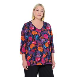Ulla Popken Longshirt in schwarz | Gr.: 58-60