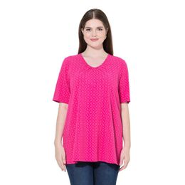 Ulla Popken Shirt in bonbon-pink | Gr.: 58-60