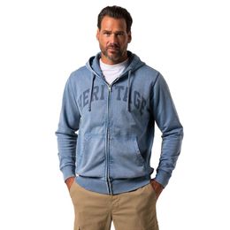 JP1880 Sweatjacke in blue denim | Gr.: 6XL